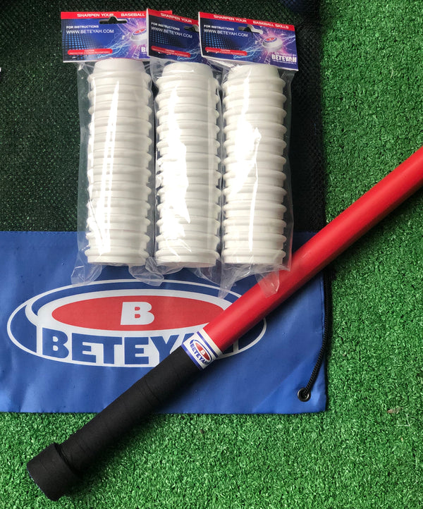 BETEYAH Starter Set 3 - 1 Bat + 3 Packs (36 Caps Total)